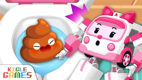 구급차 엠버 로보카 폴리 습관놀이 세차하기 정비놀이 엠뷸런스 Kigle Games Youtube