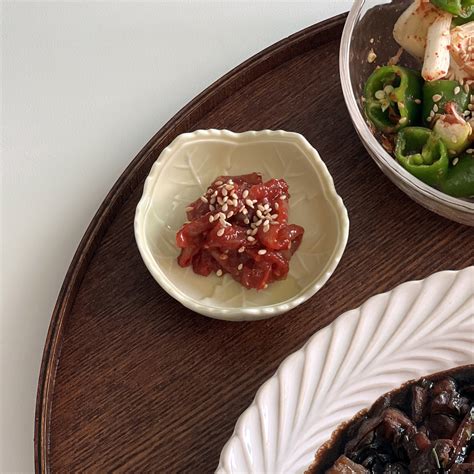 슈플레이트 알로하 꽃 종지 3color 위시버킷