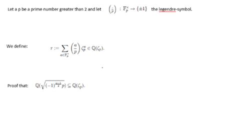 Solved Let A P Be A Prime Number Greater Than 2 And Let Chegg Com