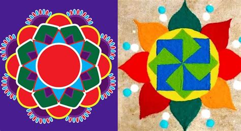 10 Simple And Easy Rangoli Designs Idea At Home
