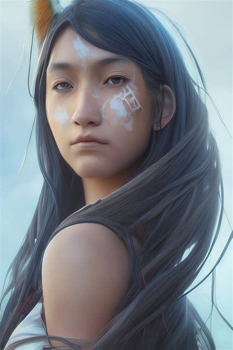 Download Generated Girl Native American Royalty Free Stock