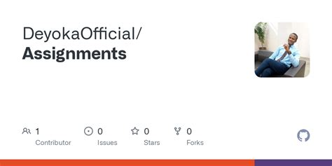 GitHub DeyokaOfficial Assignments