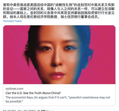 怎么看待伦敦经济学院教授瑞士信贷银行董事会成员官二代金刻羽对中西关系的看法 Rrealchinairl