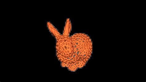 Voronoi Bunny By Rocketman3d Download Free Stl Model