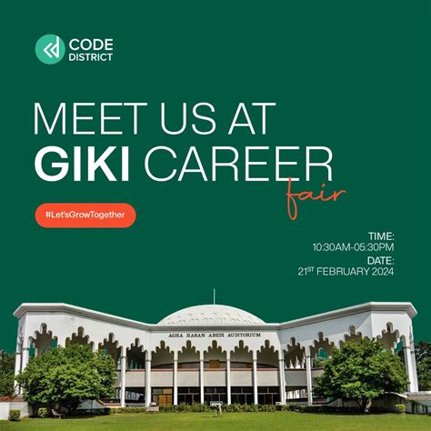 Code District On Linkedin Careerfair2024 Growingtogether Codedistrict Giki Letsgrowtogether