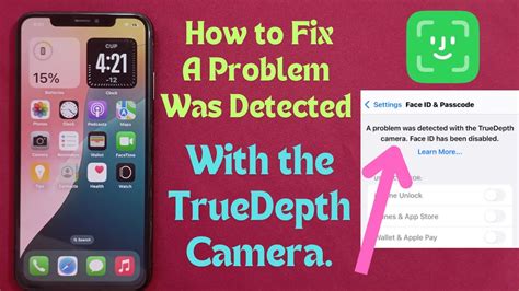 How To Fix A Problem Was Detected With The Truedepth Camera On Iphone Ios Youtube