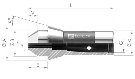 Long Nose Collets Schlenker Spannwerkzeuge