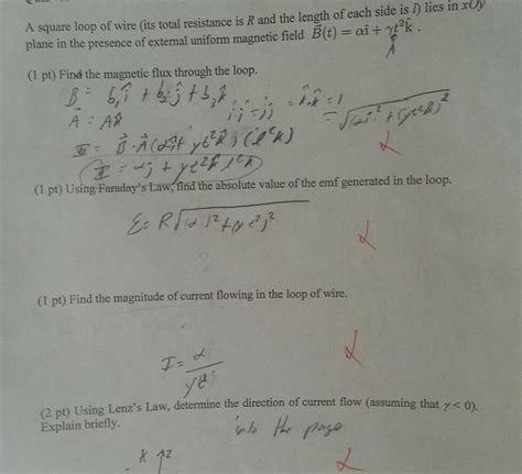 A Square Loop Of Wire Its Total Resistance Is R And Chegg