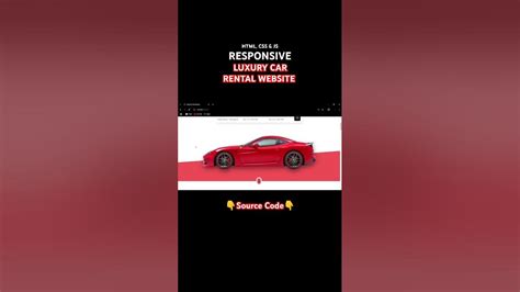 responsive car rental website html css javascript webdesign webdevelopment frontend