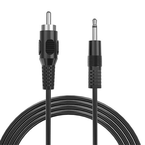 Rfadapter Rca To 35mm Mono 6ft 18 Inch Mono Male Plug To