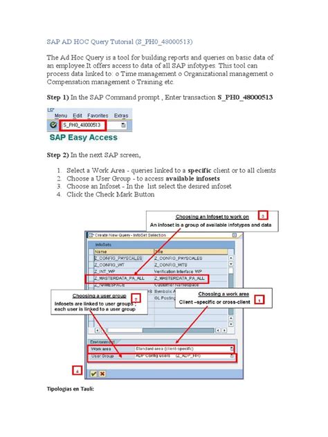 Sap Ad Hoc Query Tutorial Pdf