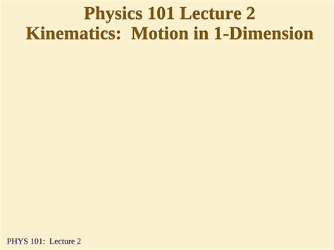 PDF Physics Lecture Kinematics Motion In PHYS Lecture The Figure Graphs The X