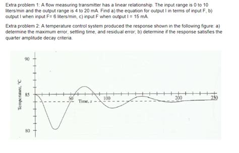 Solved Extra Problem 1 A Flow Measuring Transmitter Has A Chegg Com