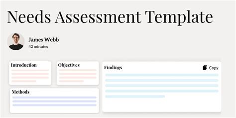 Needs Assessment Template Download Pdf