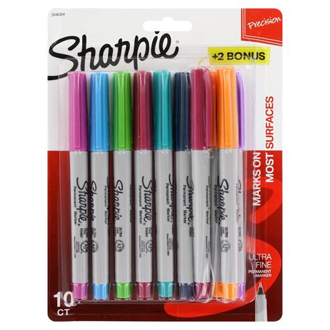 Sharpie Permanent Markers Ultra Fine Point Assorted Fashion Colors