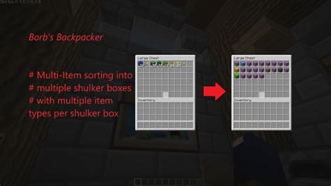 Multi Item Shulker Box Bases Sorting System Minecraft Project
