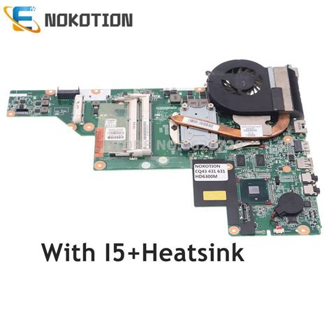 Nokotion For Hp Cq57 Cq43 431 631 Laptop Motherboard 646670 001 646670 501 646670 601 Hm55 Ddr3