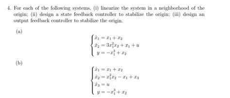 For Nonlinear Dynamical System Find A State Feedback