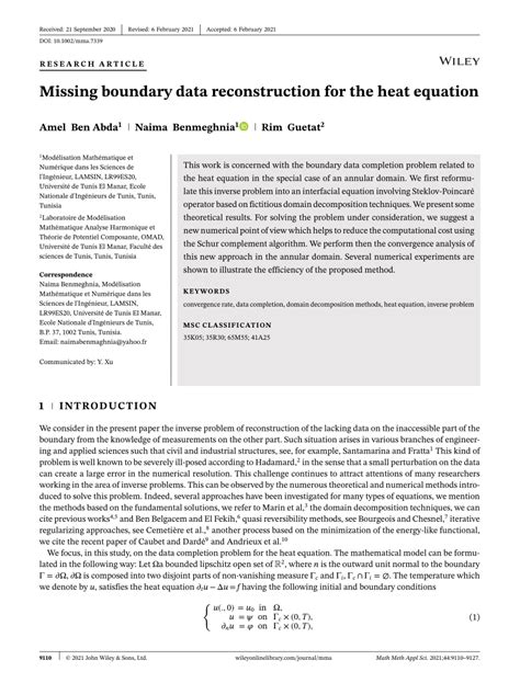 missing boundary data reconstruction for the heat equation