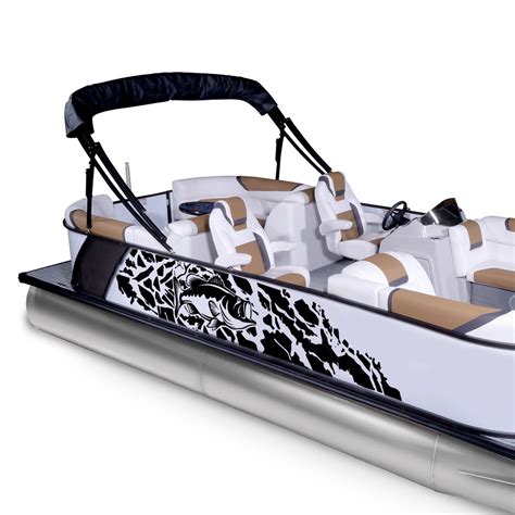 Fish Scull Boat Decals Graphic Compatible With Pontoon Boat Etsy