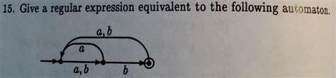 Solved Give A Regular Expression Equivalent To The Chegg