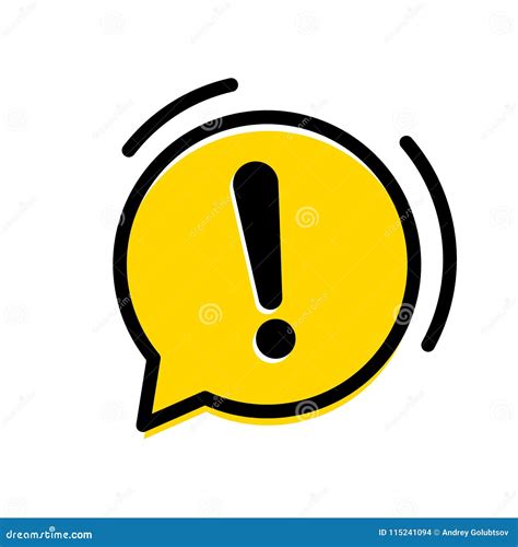 Attention Warning Attacker Alert Sign With Exclamation Mark On Computer