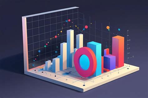 3d Scatter Plot Flat Illustration Premium Ai Generated Image