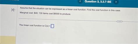 Solved Assume That The Situation Can Be Expressed As A