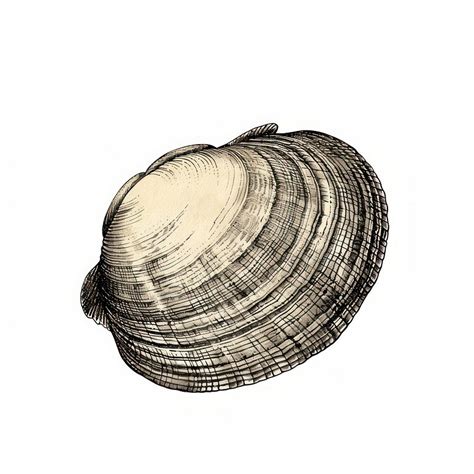 Detailed Clam Shell Illustration Free Photo Illustration Rawpixel