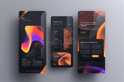 abstract ui and ux design or user interface and user experience design