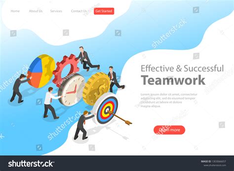 Flat Isometric Vector Landing Pate Template Stock Vector Royalty Free 1303066657 Shutterstock