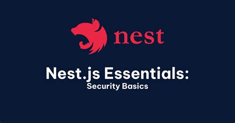 Nestjs Essentials Security Basics— Part 1622 By Stephen Klop Medium