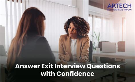 Top Exit Interview Questions And How To Answer Them Artech