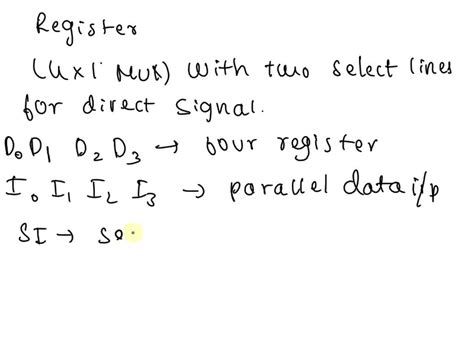 Solved The Subject Is Logic Design Design A 4 Bit Register With A