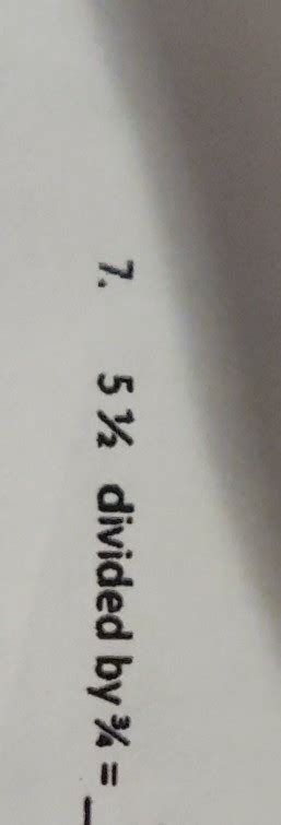 Solved 7 5 Divided By