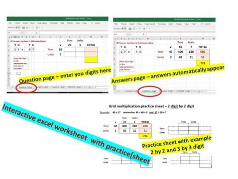 Multiplication Grid Method Teaching Resources