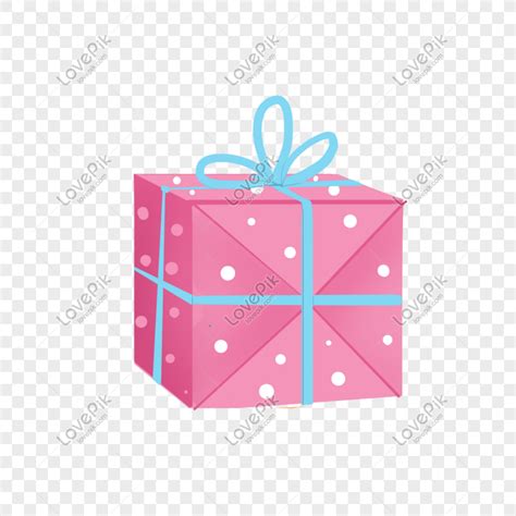 귀여운 선물로 분홍색 상자 Png 일러스트 무료 다운로드 Lovepik