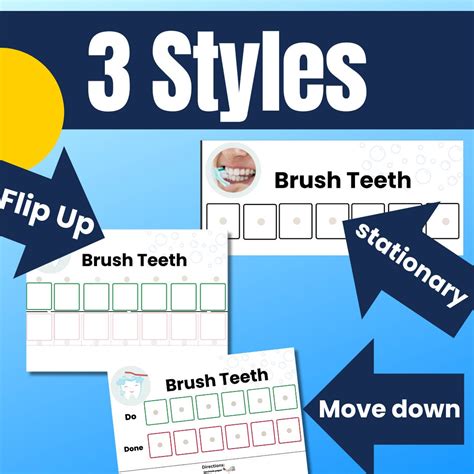 Brushing Teeth Visual Schedule Toothbrushing Steps Autism Visual