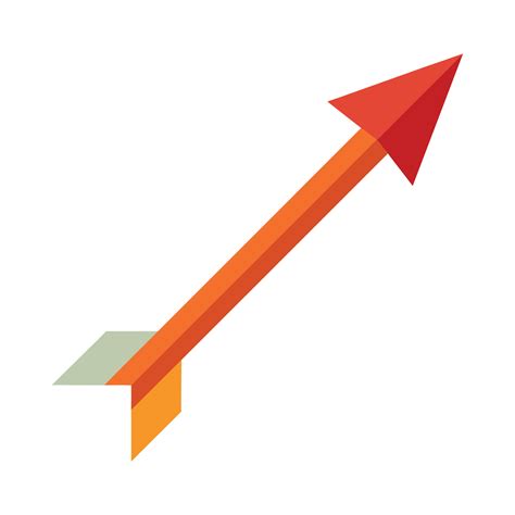 Arrow Diagonal Flat Vector Illustration On White Background 41138490 Vector Art At Vecteezy