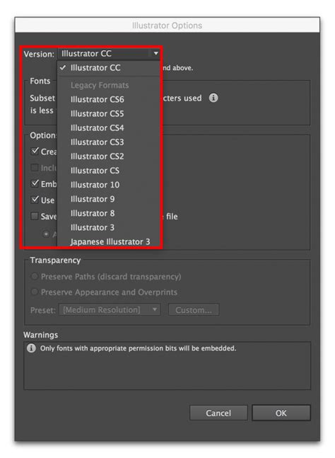 Adobe InDesign Illustrator Photoshop Backwards Compatibility