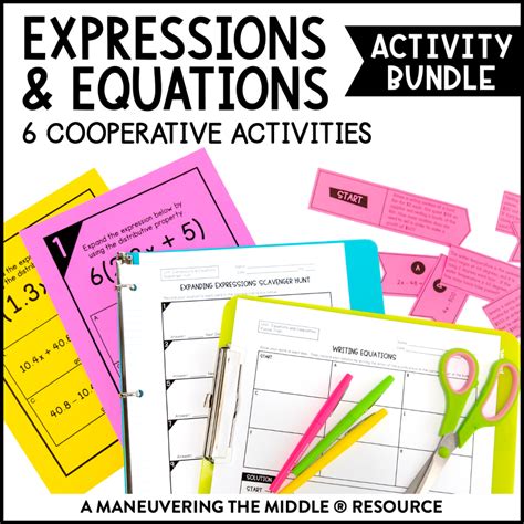 Expressions And Equations Unit 7th Grade CCSS Maneuvering The Middle
