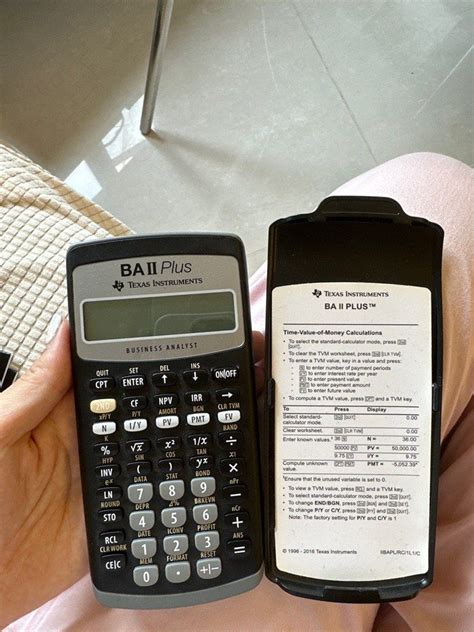 TI BA II Plus Caculator 電腦科技 商務用科技產品 Carousell