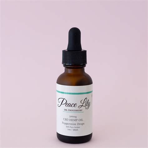 Peppermint Cbd Oil Tinctures Dr Peace Lily Cbd