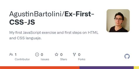 Github Agustinbartolini Ex First Css Js My First Javascript Exercise
