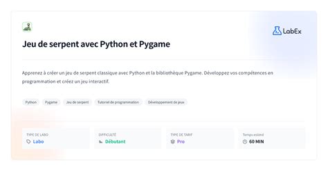 Python Pygame Jeu De Serpent Tutoriel De Programmation