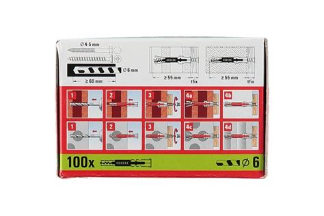 Дюбель Fischer DUOPOWER 6X50 100 шт 538240 - выгодная цена, отзывы ...