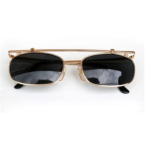 Vintage Rectangular Sunglasses Aviator Sunglasses Gold Sunglasses