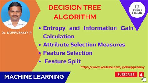 09 Decision Tree Entropy And Information Gain Part 2 Youtube