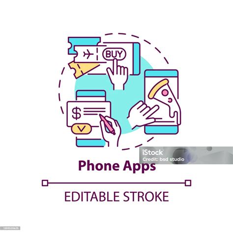 Phone Apps Concept Icon Stock Illustration Download Image Now Abstract Art Automated Istock