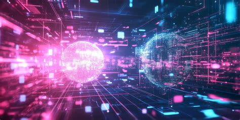 A Futuristic Ai Powered Weather Prediction System Featuring Glowing Cybernetic Climate